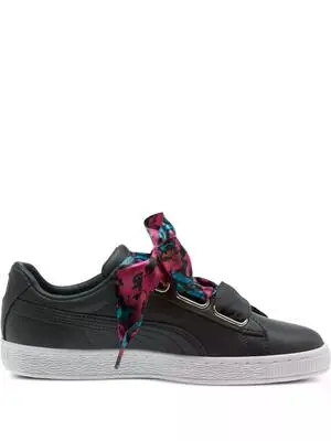 PUMA Satin-bow Leather Sneakers