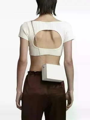 GLORIA COELHO Cut-out Ribbed Top