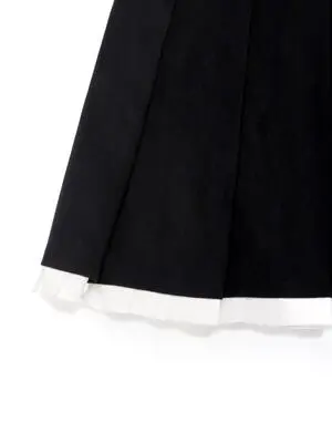 SHUSHU/TONG Wool Pleated Skirt - Blue