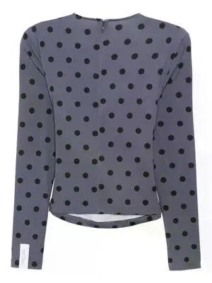 Rokh Polka-dot Knotted Top