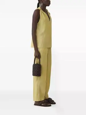 Fabiana Filippi Sleeveless V-neck Top - Yellow