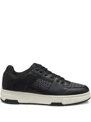 Hugo Patterned Leather Sneakers