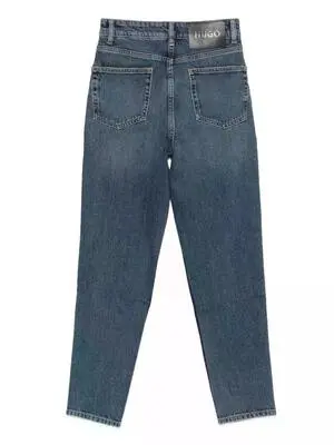 Hugo High-waisted Straight Leg Jeans