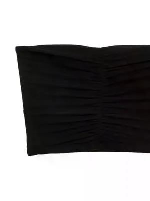 JAMES PERSE Ruched Strapless Top - Black