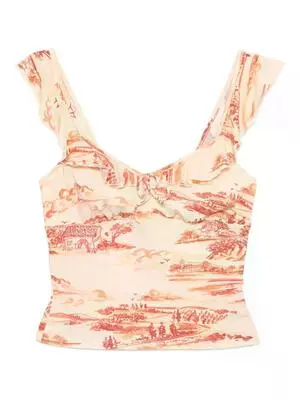 REFORMATION Lemmy Tank Top - Neutrals