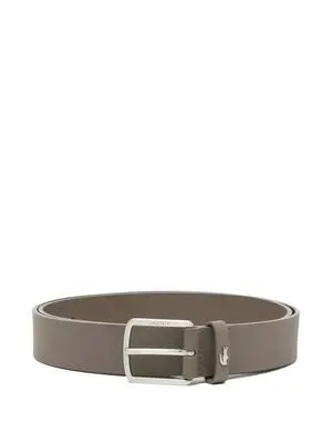 Lacoste Grained Leather Belt - Neutrals