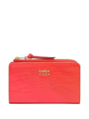 Bimba Y Lola Crocodile-effect Zip-around Wallet - Red