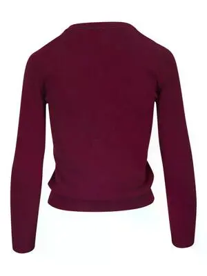 Brunello Cucinelli V-neck Long-sleeve Sweater - Red