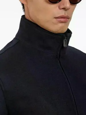 Ralph Lauren Purple Label Zipped Bomber Jacket - Blue