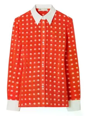 Tory Burch Dot-print Blouse
