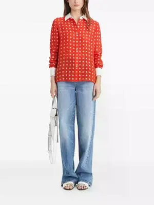Tory Burch Dot-print Blouse