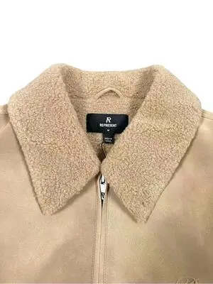 REPRESENT Shearling-collar Jacket - Neutrals