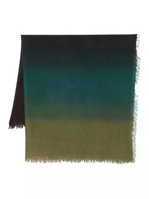 Faliero Sarti Fringed Scarf Green