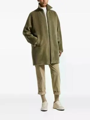 Peserico High-neck Zip-front Coat