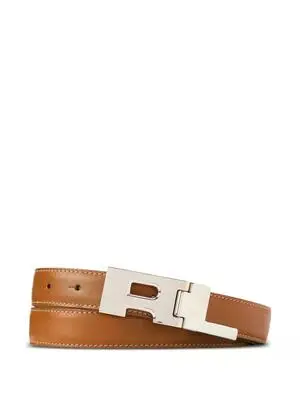 Ralph Lauren Purple Label Logo-plaque Leather Belt - Brown