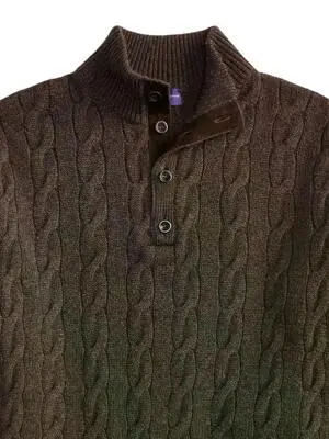 Ralph Lauren Purple Label Cable-knit Sweater - Brown