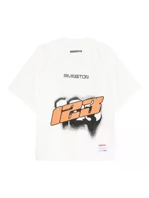 RRR123 Logo-print T-shirt - White