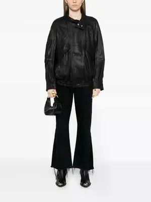 Nour Hammour Ariste Leather Jacket - Black