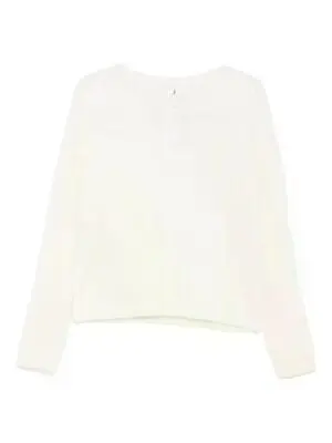 Liu Jo Cable-knit Cropped Sweater