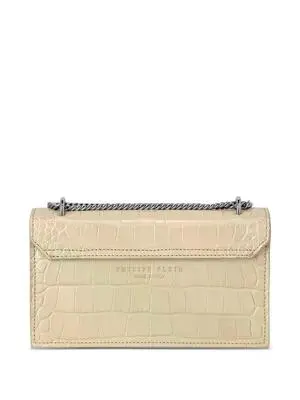 Philipp Plein Crocodile-print Claw Clutch