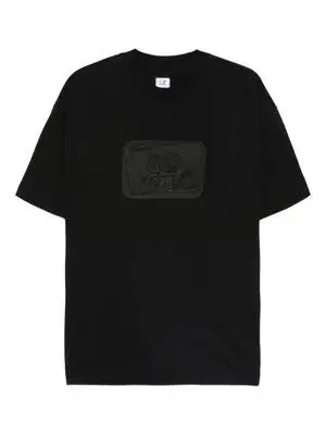 C.P. COMPANY Logo-detail Cotton T-shirt - Black