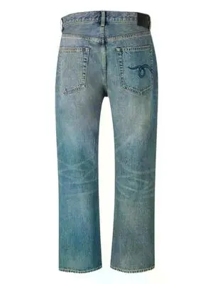 R13 Embroidered-pocket Jeans