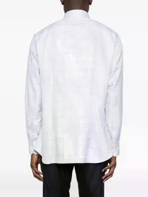 Brioni Checked Long-sleeved Shirt