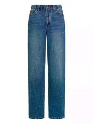 12 STOREEZ Leather-patch Jeans