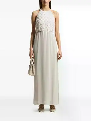 Peserico Pleated Maxi Dress