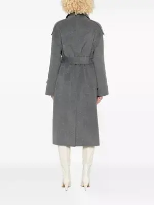 GLOX Belted Long-sleeve Coat