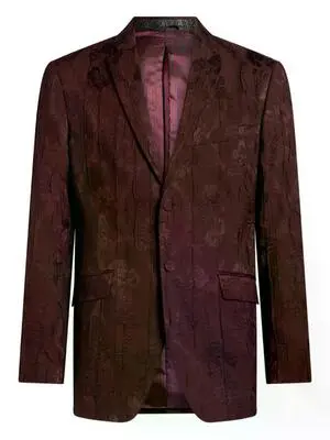 Etro Pleated Floral-pattern Jacket