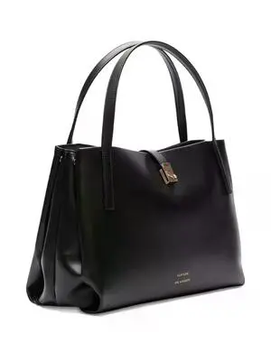 LOULOU Clasp-detail Leather Shoulder Bag