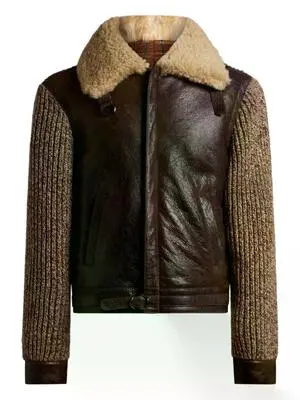 Etro Shearling Knit-sleeve Jacket