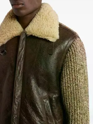 Etro Shearling Knit-sleeve Jacket