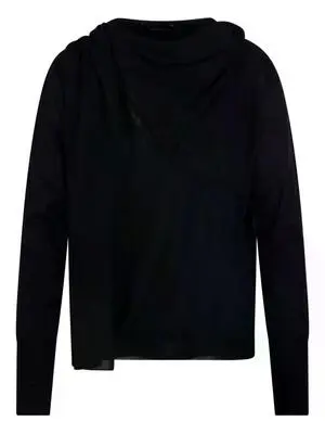 ROBERTO COLLINA Draped Cowl-neck Sweater