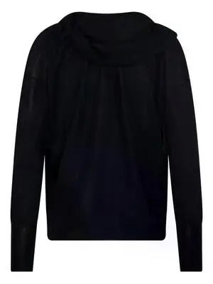 ROBERTO COLLINA Draped Cowl-neck Sweater
