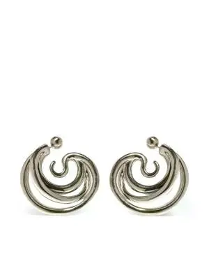 PANCONESI Polished-finish Hoop Earrings - Silver