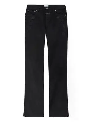 Closed Embroidered High-rise Flared Jeans