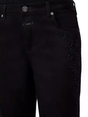 Closed Embroidered High-rise Flared Jeans