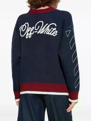 Off-White Varsity Jacquard Cardigan