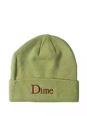 DIME Logo-embroidered Beanie - Green