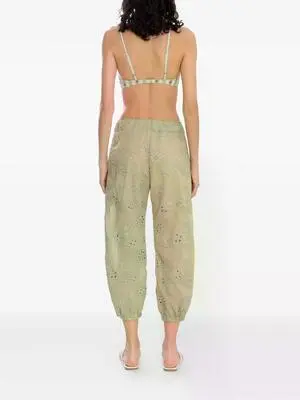 BRIGITTE Jasmine Eyelet-embroidered Trousers