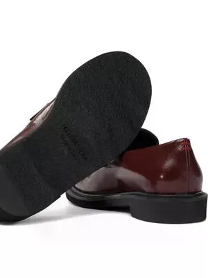 HALMANERA Patent-leather Loafers - Red
