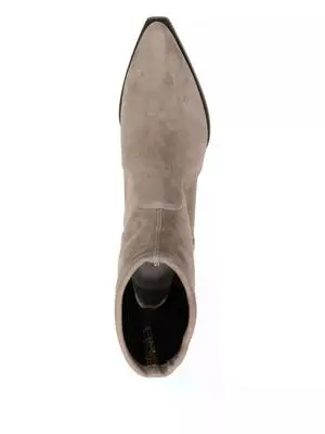 STUART WEITZMAN Suede Sock Boots - Neutrals