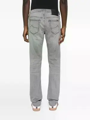 Jacob Cohen Embroidered-pocket Straight Leg Jeans