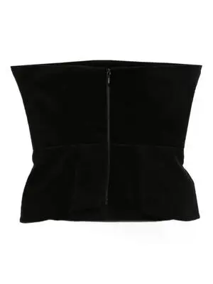 P.a.r.o.s.h Strapless Peplum Top