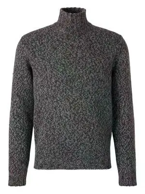 Fedeli High-neck Cotton Sweater