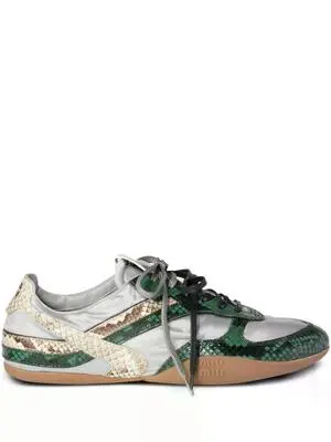 Miu Miu Snakeskin-leather Sneakers