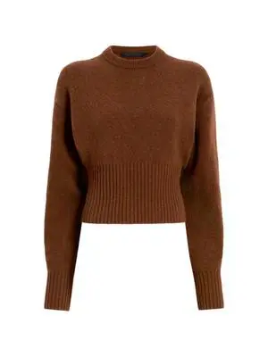 Proenza Schouler Randi Ribbed-knit Sweater - Brown