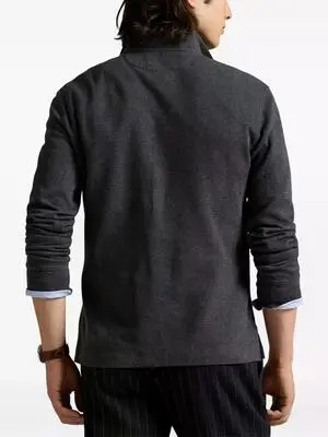 Polo Ralph Lauren Half-zip Long-sleeve Cotton Sweater - Grey